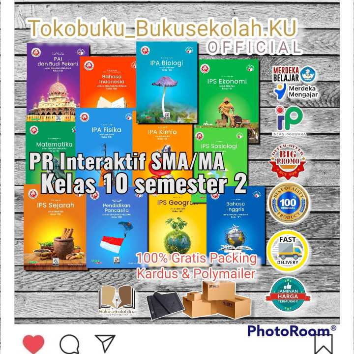 diskon Buku PR Interaktif Kurikulum Merdeka Bahasa Indonesia kelas 10 semester 1 , semester 2 ...