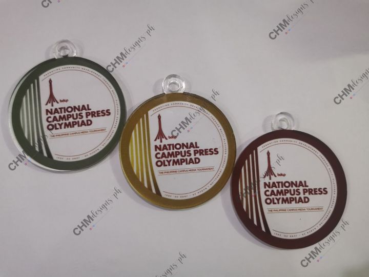 ACRYLIC ROUND CUSTOMIZED MEDAL WITH RIBBON 3X3 | Lazada PH