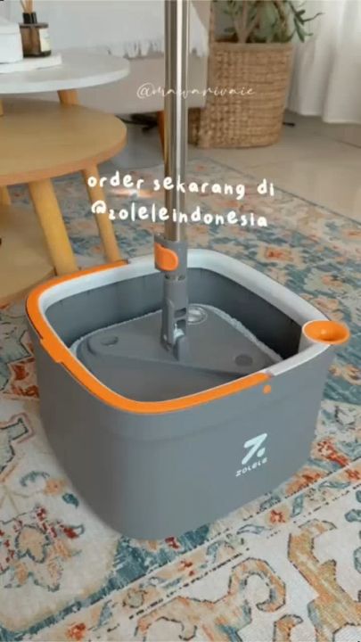 Zolele Self Wash Spin Mop Flat Mop Clean and dirty water separation ...