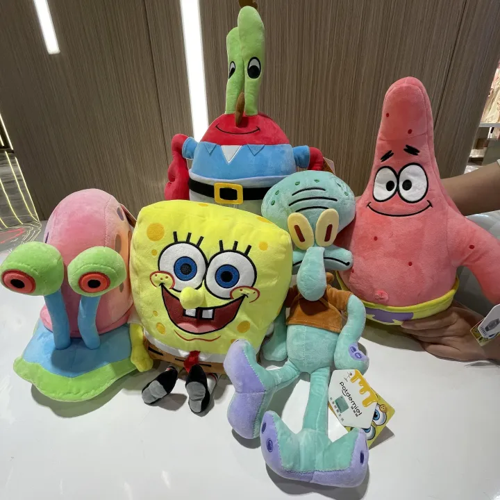 100% ของแท้ Spongebob Patrick Star Eugene H. Krabs Gary Snail Plush ของ ...