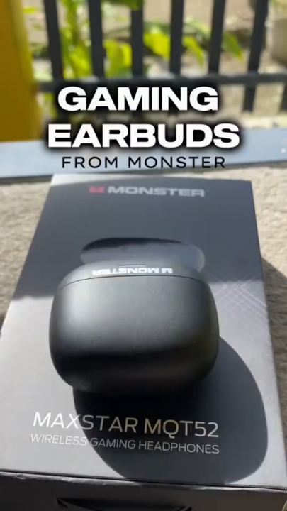 Monster MQT52 TWS Wireless Bluetooth 5.4 Gaming Earphones AI ...