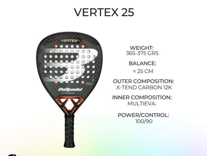BULLPADEL VERTEX 04 HYBRID 25 PADEL RACKET/ RAKET PADEl / RAKET ...
