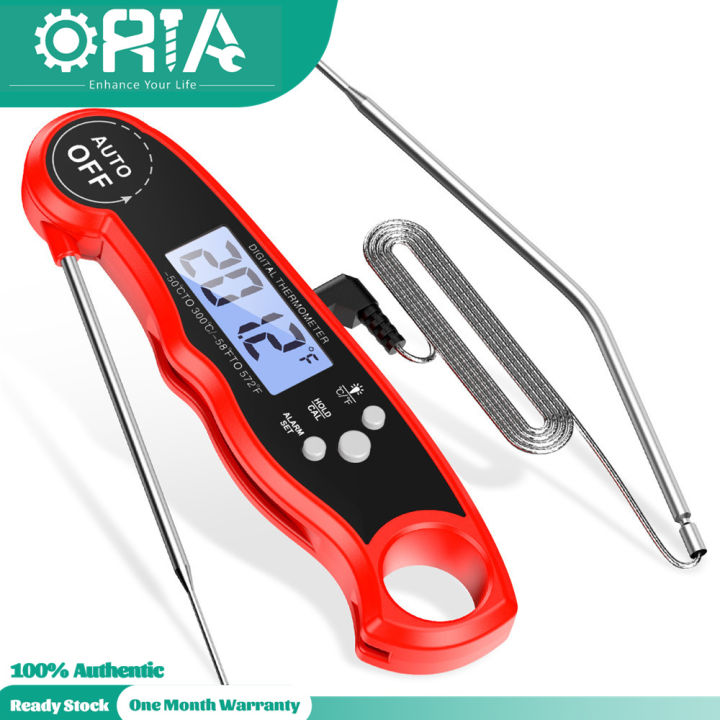 ORIA Digital Meat Thermometer Food Thermometer for Cooking Grilling BBQ ...