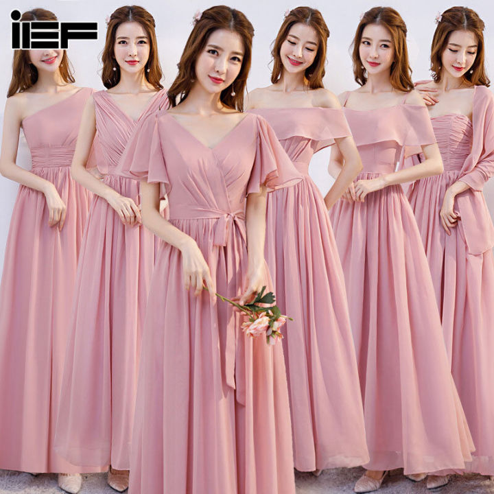 IEF .2021 new chiffon bridesmaid dress host dinner dress bridesmaid dress | Lazada