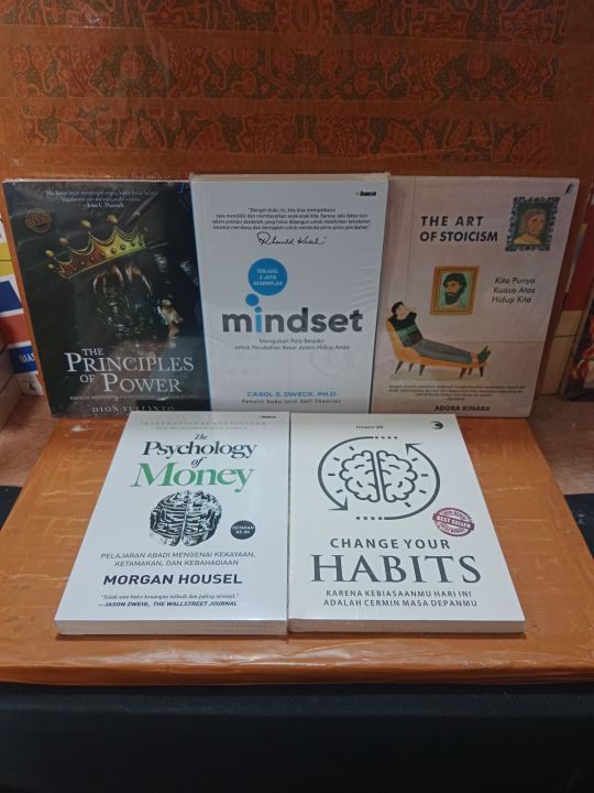 buku paket 5 Mindset Principles of Power the Art of Stoicism Psychology ...
