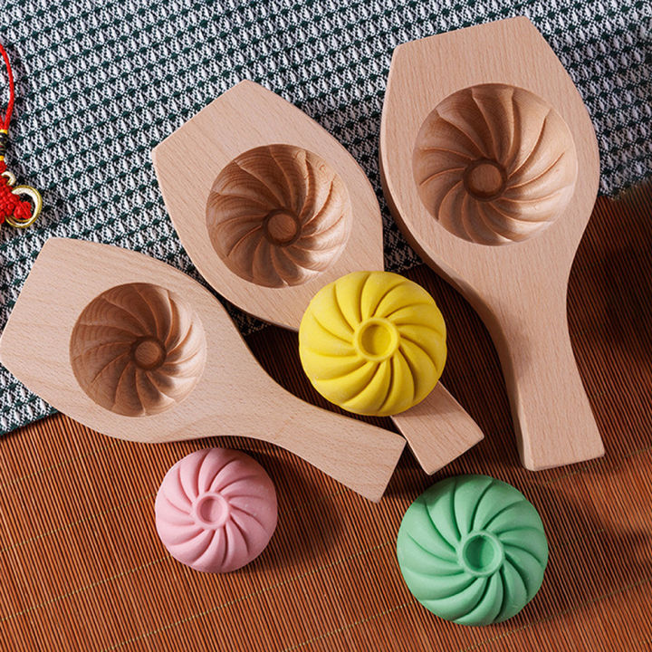 DIY Steamed Bun Mold Wooden Traditional Moon Cake Mould Multipurpose ...