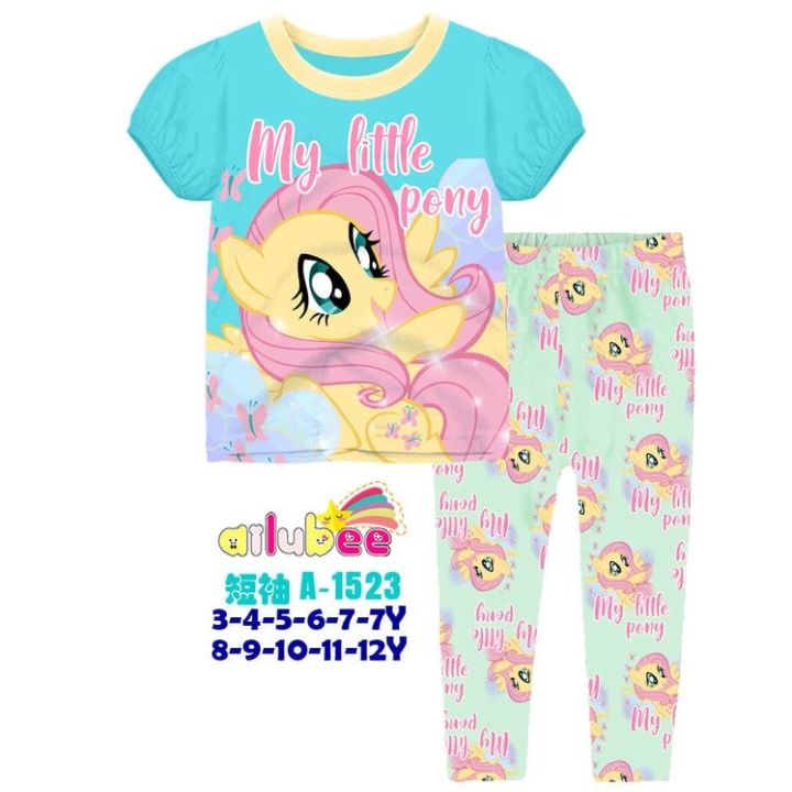 Ailubee Pyjamas Pony Girl Sleepwear My Little Pony Pyjama Set | Lazada