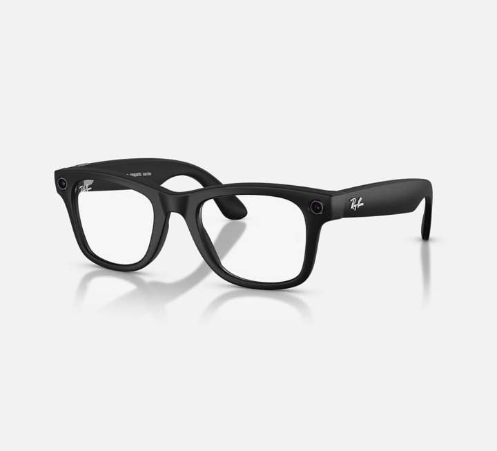 RayBan Meta (Gen 2) Wayfarer Smart Glasses Matte Black frame, Clear ...