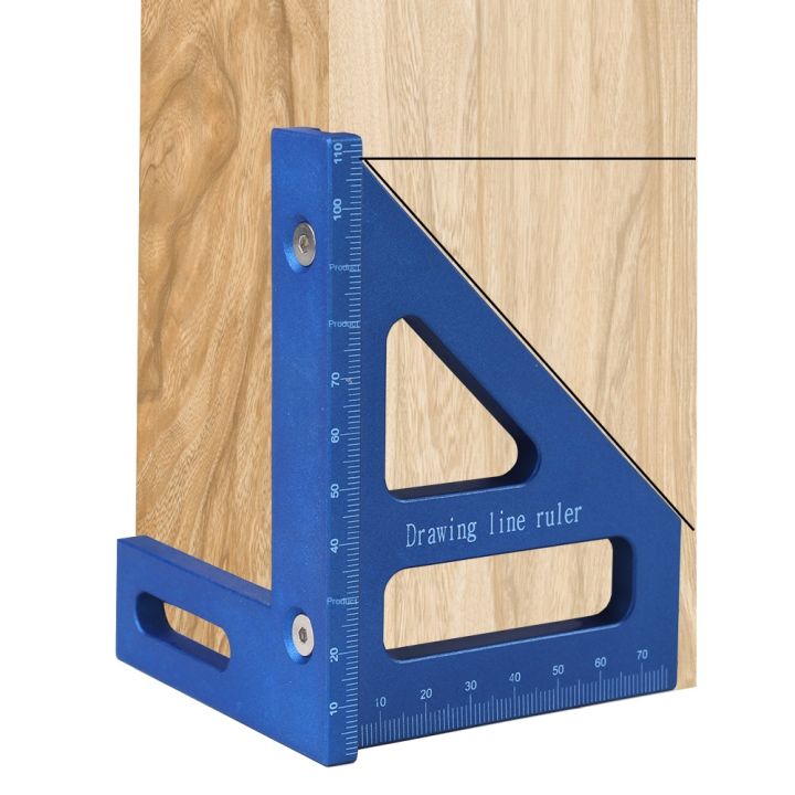 3D Multi Angle Measuring Ruler 45/90 Degree Plastic Carpentry Square ...
