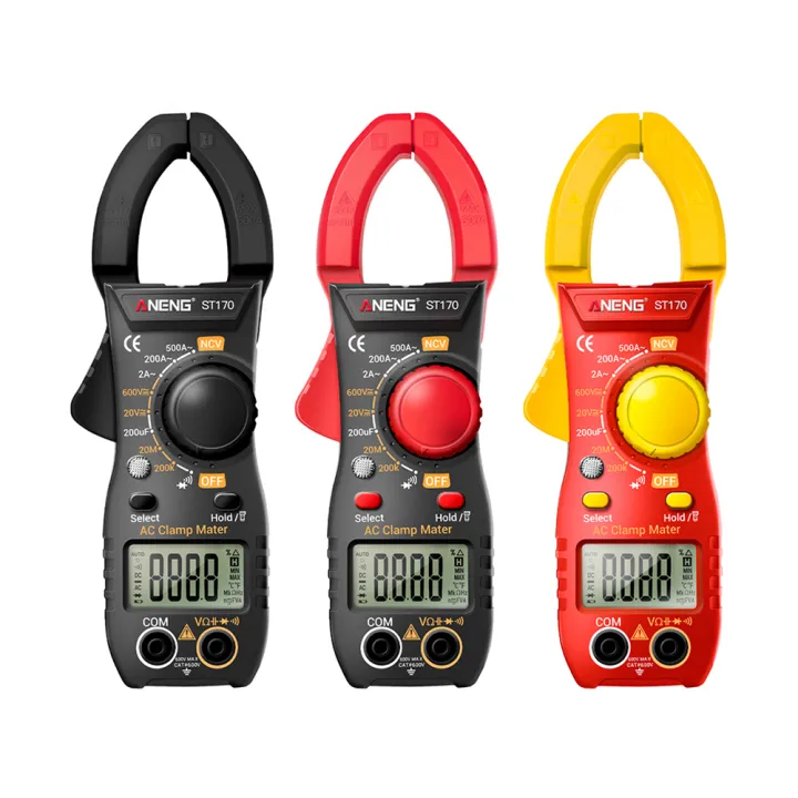 ANENG ST170 Digital Multimeter Backlit Display Multi Tester Clamp Meter ...
