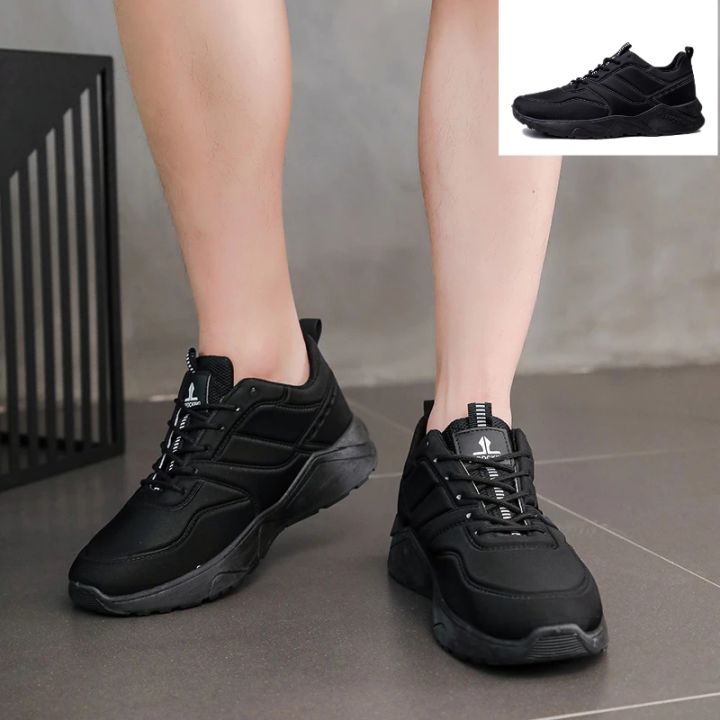 ☑️ Sepatu Dx1 Hitam Polos Premium | Sepatu Sneakers | Sepatu Running ...