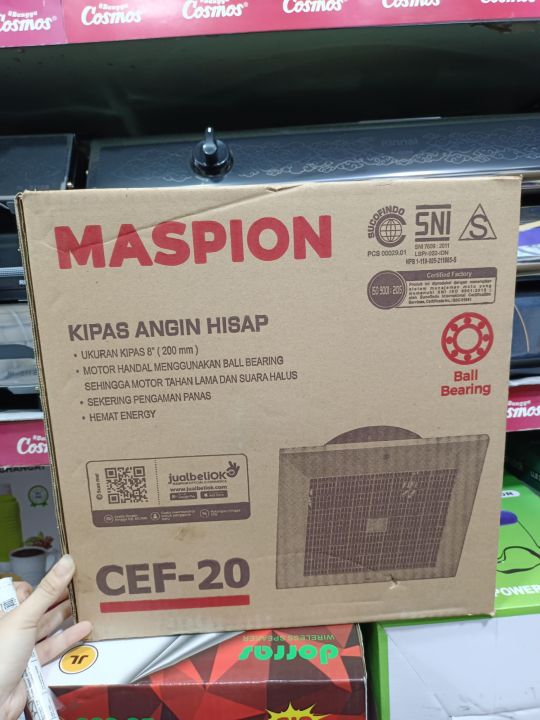 MASPION CEILING EXHAUST FAN CEF 20 - VENTILASI PLAFON MASPION 8 INCH ...