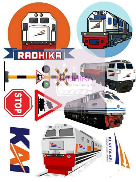 Topper hiasan kue kereta api custom nama | Lazada Indonesia