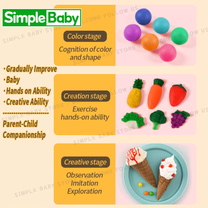 12 Colors Magic Color Clay Nature Color DIY Color Clay Non-Toxic ...