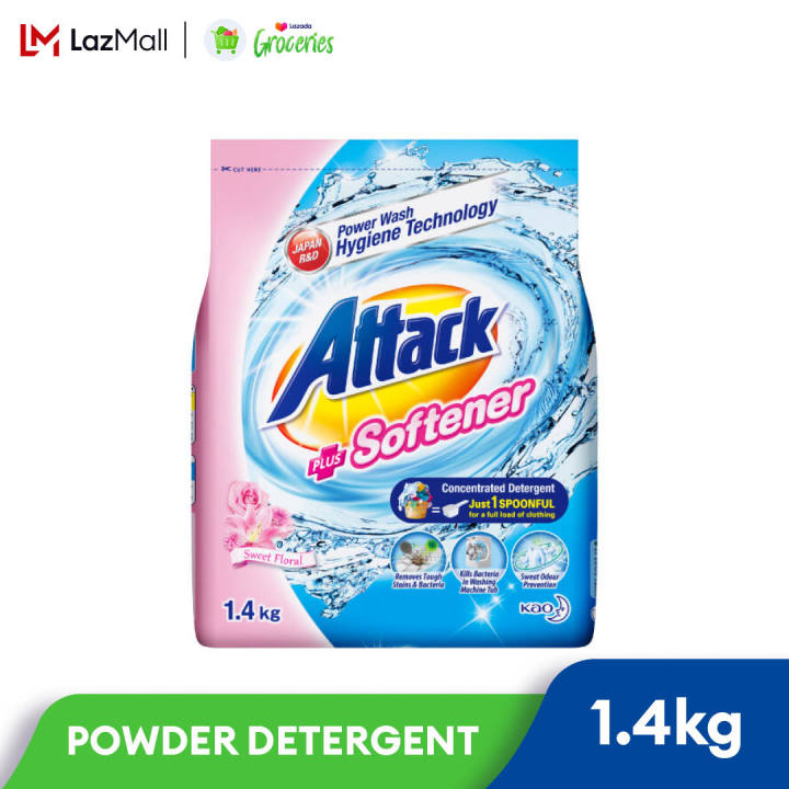 Attack Detergent Plus Softener Sweet Floral - Concentrate Detergent ...