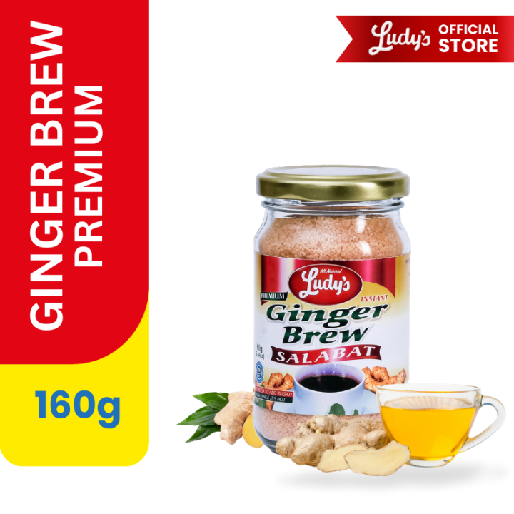 LUDY'S Salabat Ginger Brew Premium Instant 160g (Soothing & Healthy Ginger Brew Tea, Filipino ...