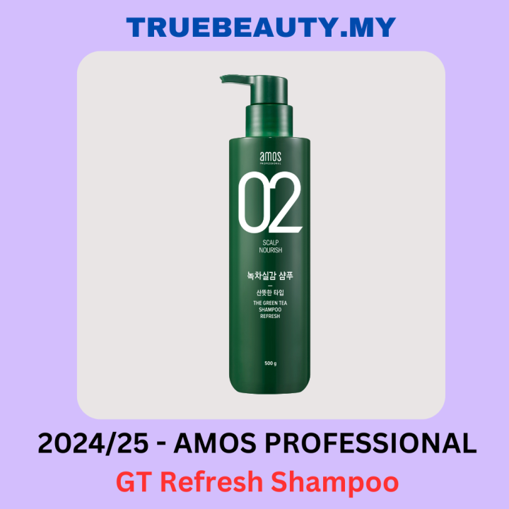 [AMOS PROFESSIONAL] GREEN TEA Shampoo (Refresh/Oily) 500g (2024 NEW ...