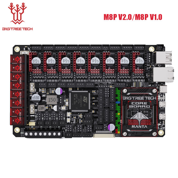 BIGTREETECH Manta M8P V2.0 Motherboard STM32H723ZE 32bit for Klipper ...