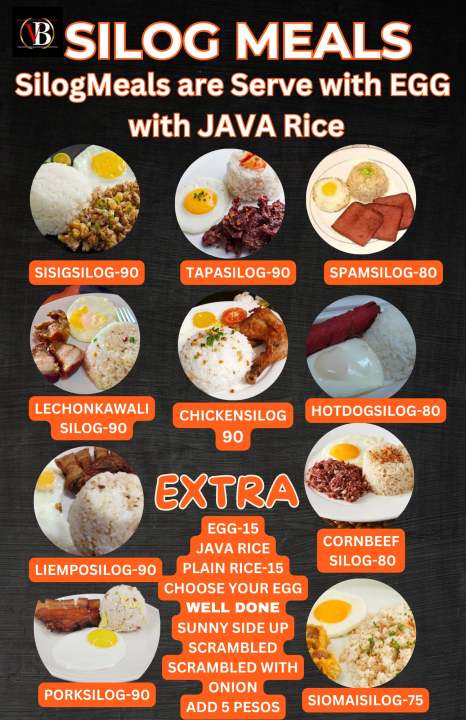 makapal,matibay,glossy Laminated SILOG MEALS Signages A4 Size water ...