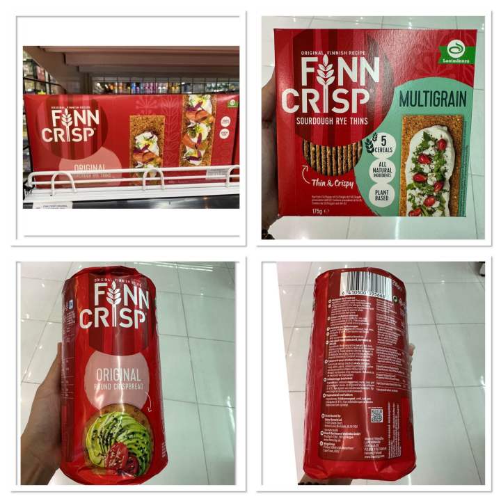 Finn Crisp Original Rye Crispbread 400 g. ขนมแป้งข้าวไรย์ อบกรอบ รส ...
