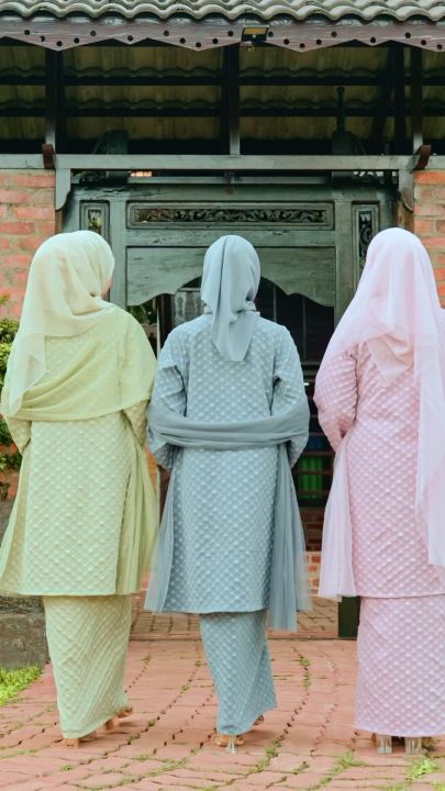 HAURABELLE SENTOHAN RAYA BAYU KURONG BROCADE KAIN LIPAT BATIK BAJU RAYA ...