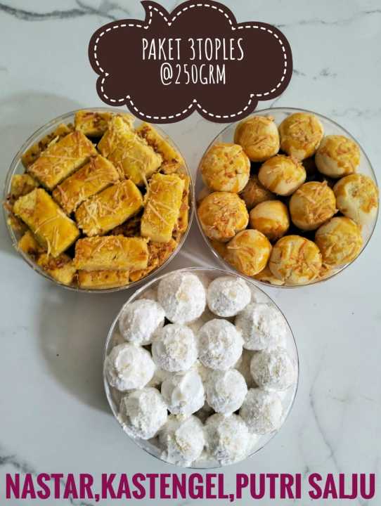 Paket Kue khas lebaran 3 Toples | Lazada Indonesia
