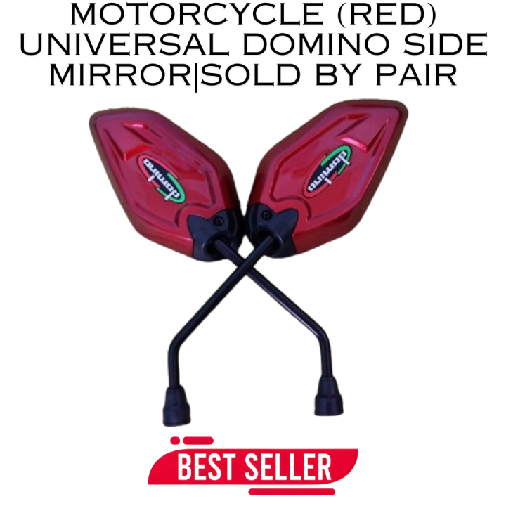 Motorstar Star X 125S |(RED) UNIVERSAL DOMINO SIDE MIRROR|SOLD BY PAIR ...