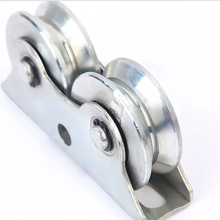 2 Inches V Groove Sliding Gate Roller Wheel 48mm Double Roller Gate ...
