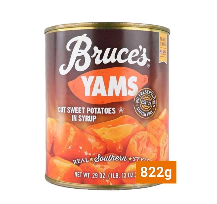 Bruce's Yams Cut Sweet Potatoes in Syrup Gluten Free 822g | Lazada PH