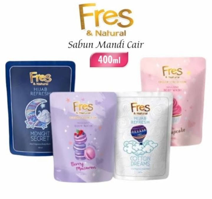Fres & Natural Perfumed Body Wash Sabun Mandi Cair Fresh All Variant ...