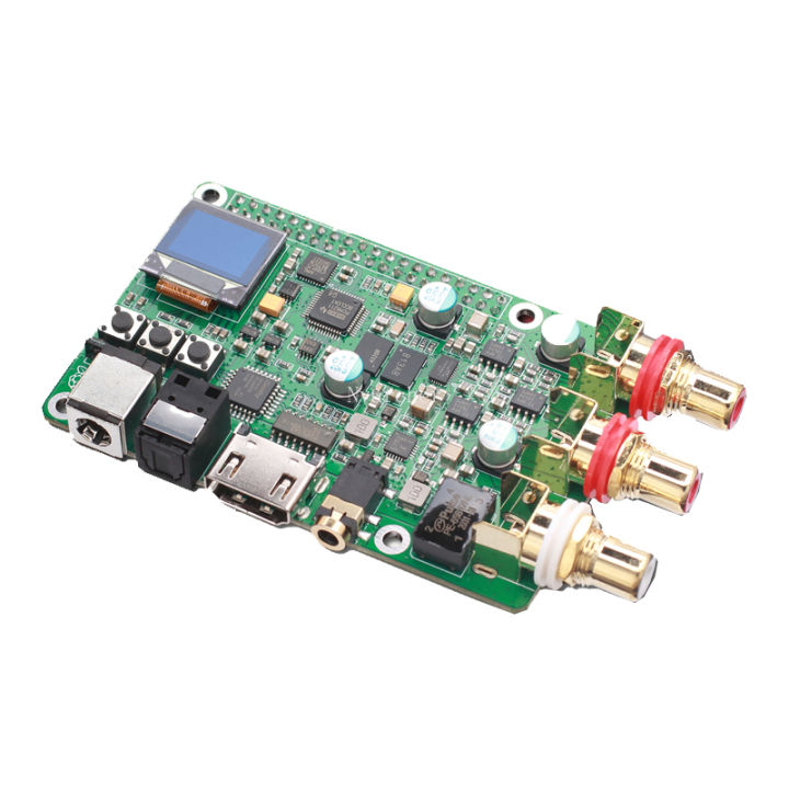 Raspberry Pi ES9038Q2m DAC audio decoder board HIFI coaxial fiber I2S analog 3B+4B 768K 32Bit ...