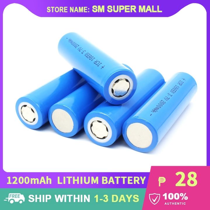 【1200mAh】Rechargeable Lithium Ion Battery 18650 Battery 500mAh 14500 AA ...