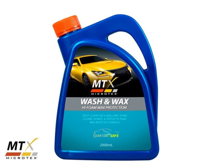 Microtex MTX Wash and Wax with Power Foam Technology Car Shampoo ...