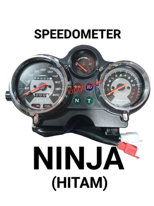 SPEDOMETER SPIDOMETER KILOMETER KAWASAKI NINJA HITAM KUALITAS SUPER ...