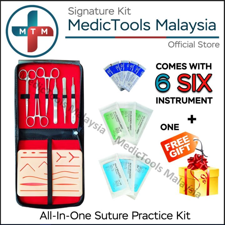 MedicTools Suture Practice Kit All-Inclusive Suture Kit Silicone Skin ...