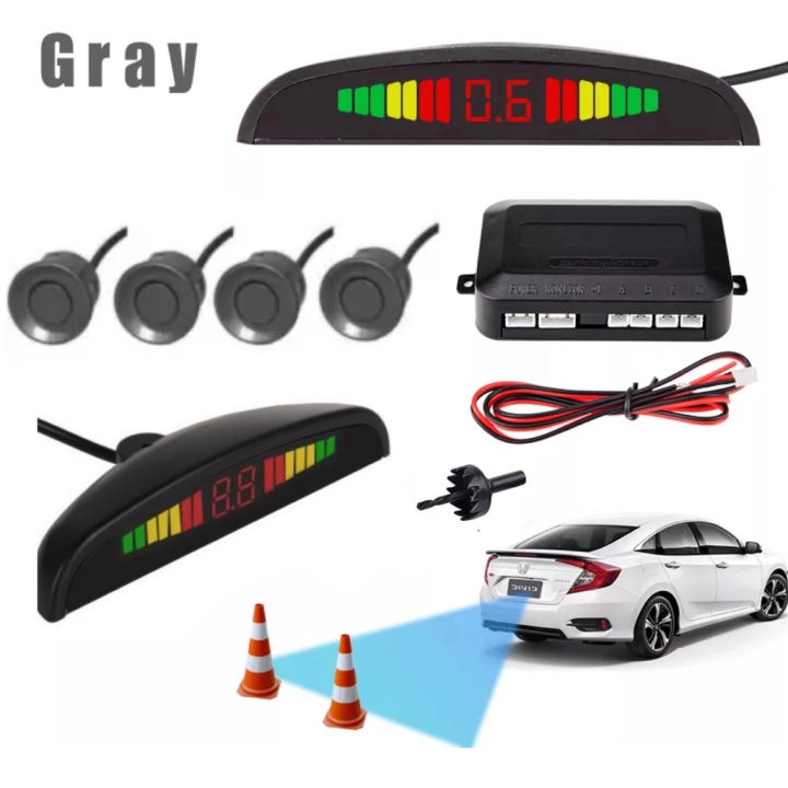 Car Parking Sensor Kit Buzzer 4 Sensors 22mm Reverse Vehicle Alarm ...