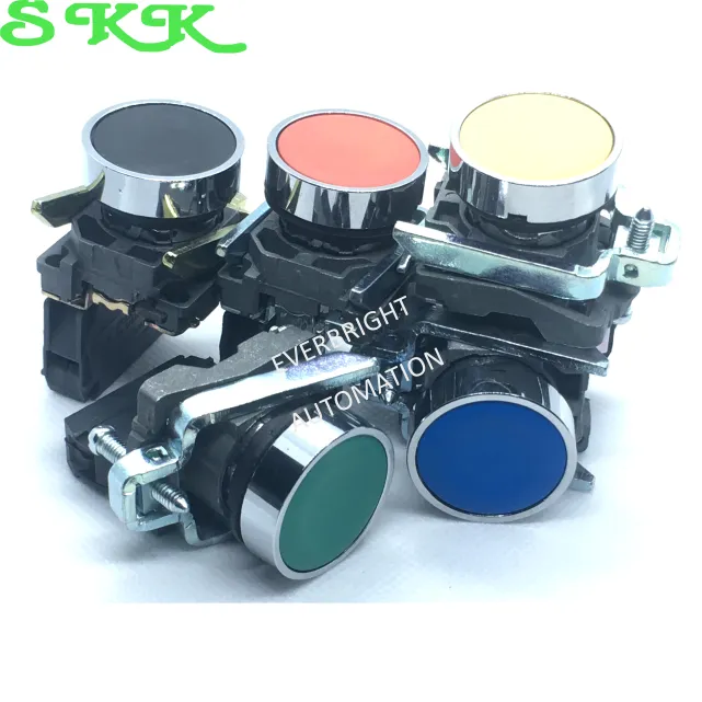 22mm XB4 Round Momentary Non-Latching Self Reset Push Button 1NO / 1NC | Lazada