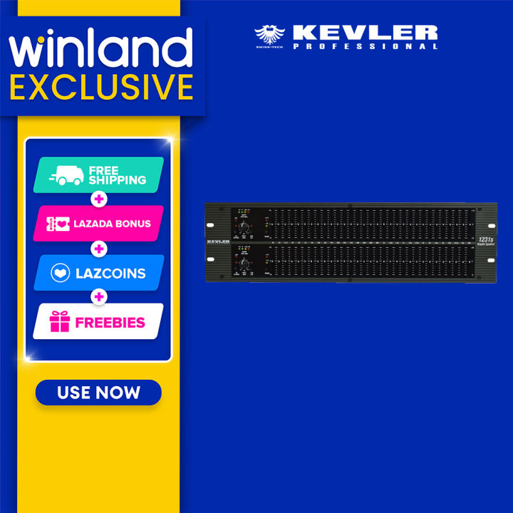 Kevler Professional by Winland 1231s Dual 31 Band Graphic Equalizer 1231 s with Precise 45mm ...