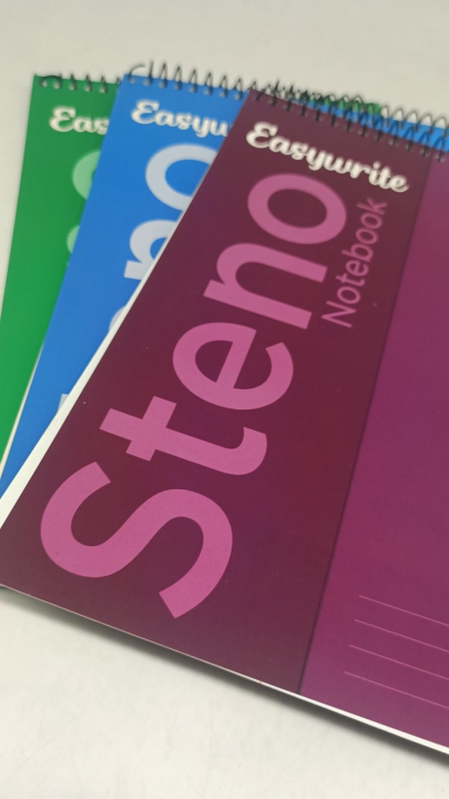 Easywrite Steno Notebook Spiral 6x9" – 80 Leaves, Ruled, Assorted Color ...