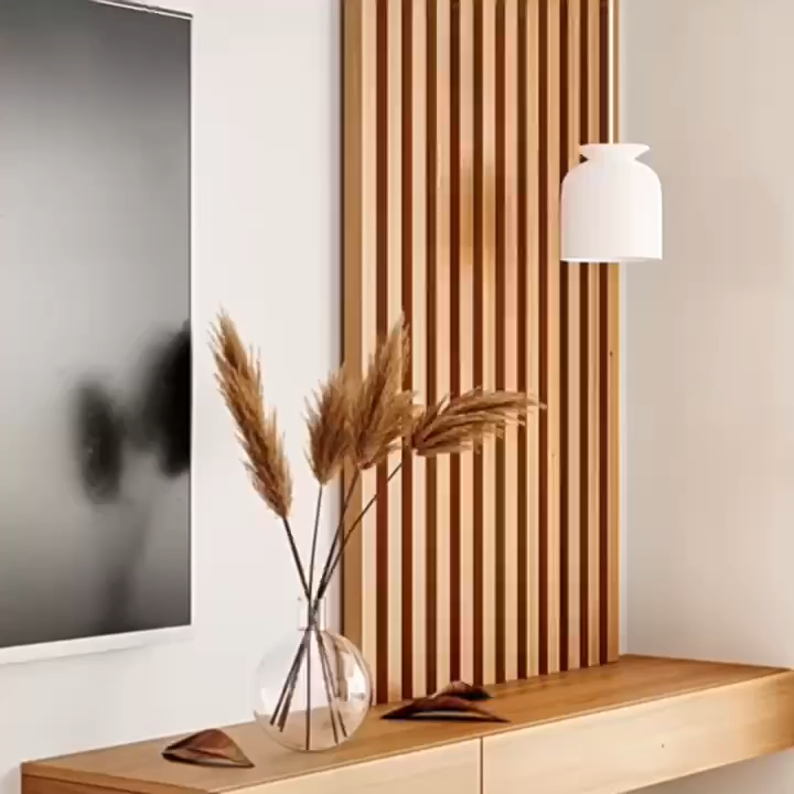 20PCS PVC Wall Panel Board Grille Waterproof Design TV Background Wall ...