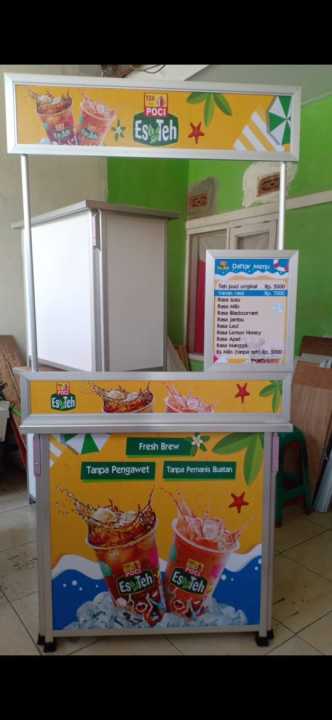 Booth meja es teh Poci ori | Lazada Indonesia