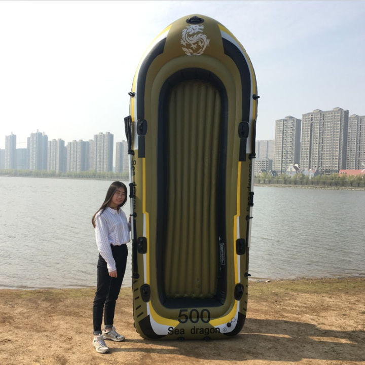 Thickened Rubber Inflatable Boat Fishing Kayak for 2/3/4/5 People ...