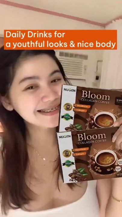 Nugen Bloom Collagen Coffee Original 100% Bloom Slimming Coffee Bloom ...