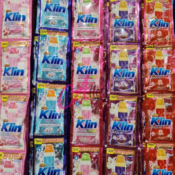 PROMO !!! So Klin Liquid 3 renceng isi 36 sachet Murah - Sabun Cuci ...