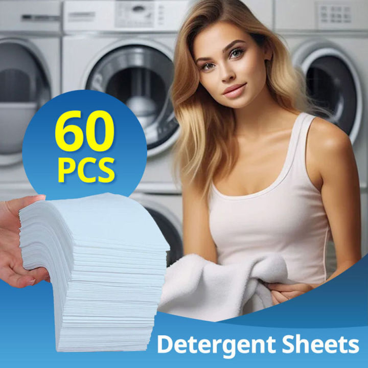 60 tablets of concentrated color-protecting laundry bubble paper with ...
