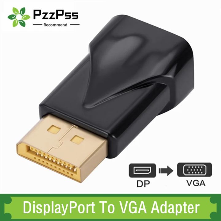 PzzPss DisplayPort To VGA Adapter 1080P Display Port DP Male to VGA ...