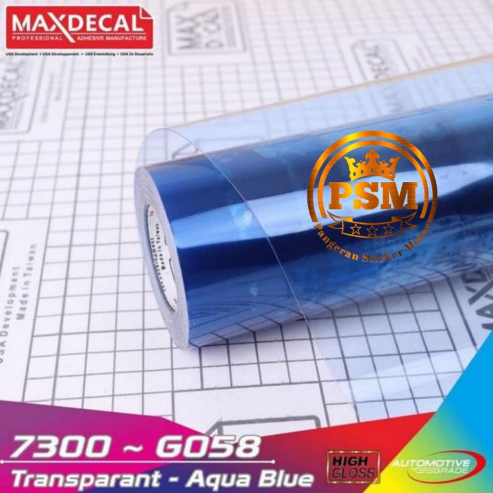 Stiker Skotlet Transparan Biru Stiker Hibrid Stiker Lampu Motor dan ...