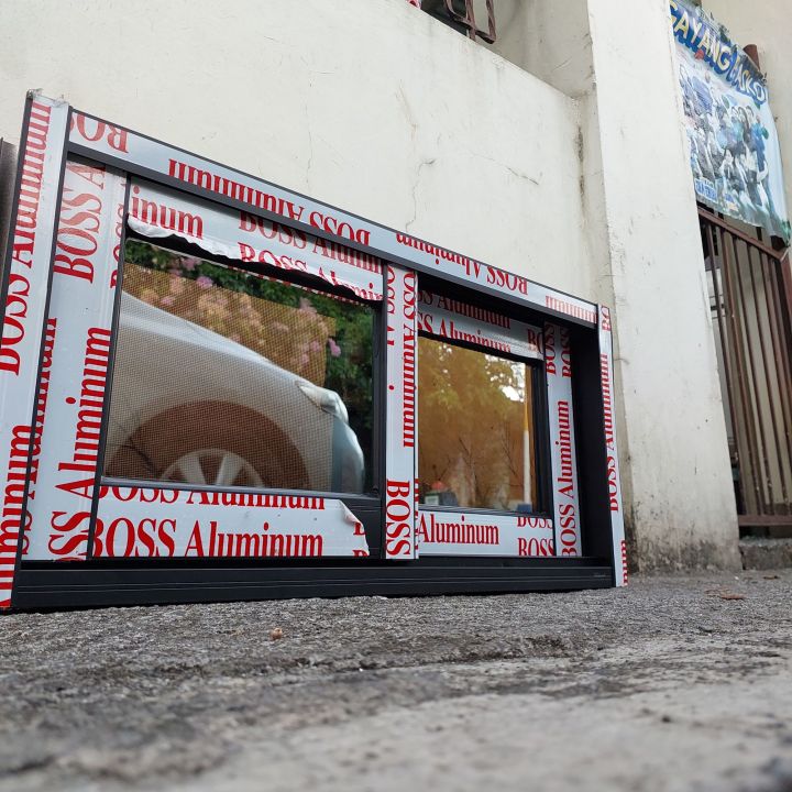 120cm W × 40cm H sliding window with screen | Lazada PH