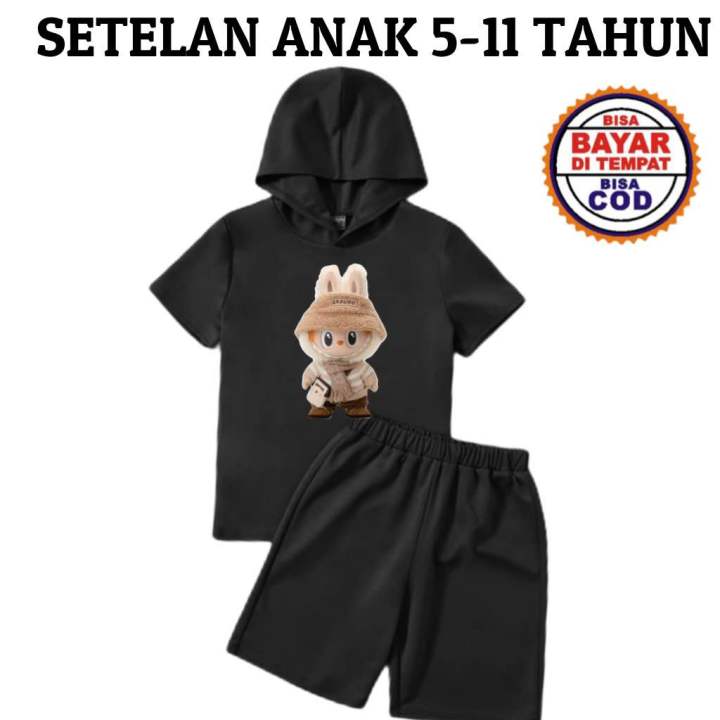 Baju Labubu Viral / Setelan Labubu Anak / Setelan Hoodie Anak Labubu ...