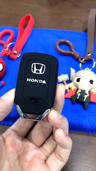 Car Key Remote Cover Honda City Accord CRV Silicone Remote Key Holder ...